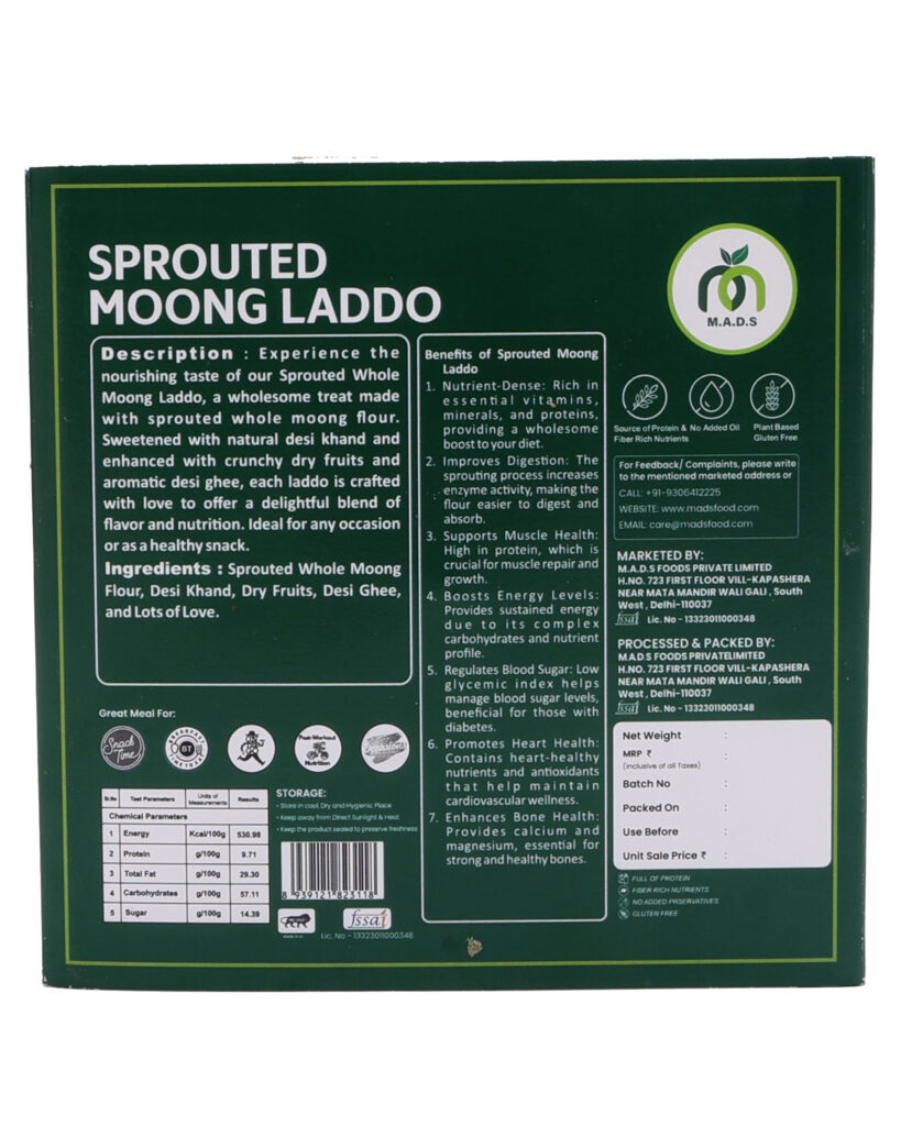 Sprouted Moong Laddo – Mads Food